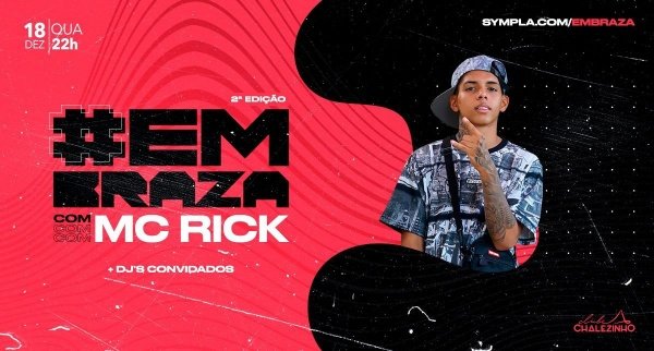 #EMBRAZA com Mc Rick | Férias em Belo Horizonte - Sympla