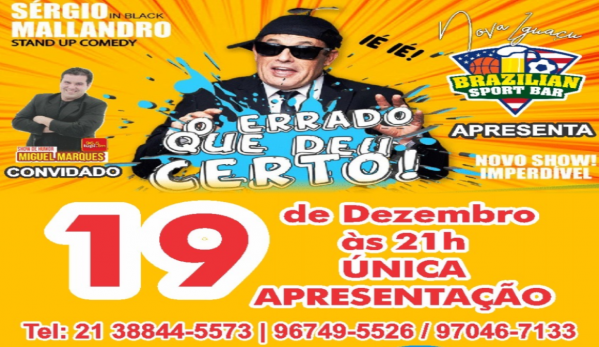 serginho malandro brazilian nova iguaçu em Nova Iguaçu - Sympla