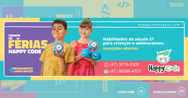Colônia de Férias Happy Code em Blumenau - Sympla
