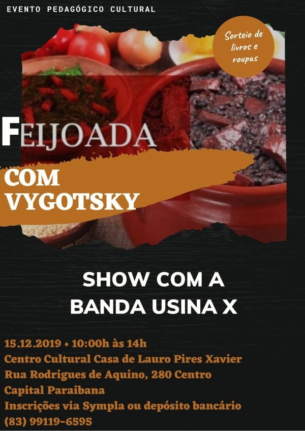 FEIJOADA COM VYGOTSKY em João Pessoa - Sympla
