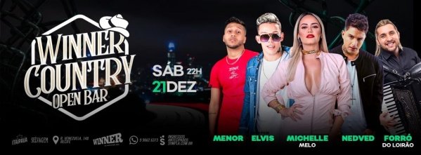 WINNER COUNTRY (OPEN BAR) em Recife - Sympla