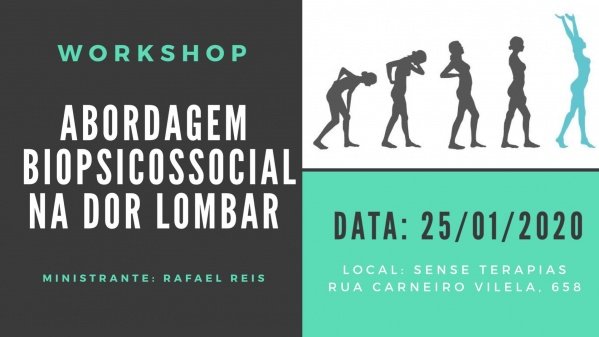 WORKSHOP: ABORDAGEM BIOPSICOSSOCIAL NA DOR LOMBAR em Recife - Sympla