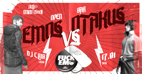 Emo Revival • Emos vs Otakus • Sexta, 17/01 na DJ Club em São Paulo ...