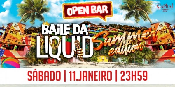 Baile da Liquid - Open Bar em Santos - Sympla