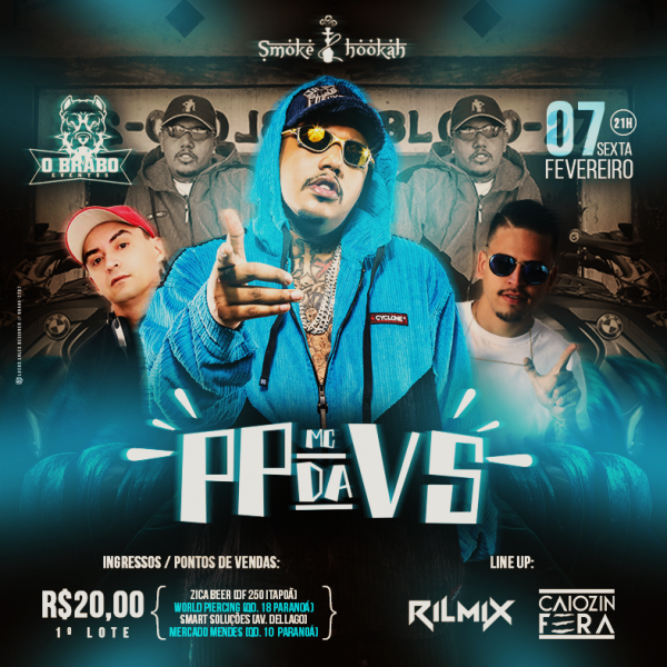 MC PP DA VS em Brasília - Sympla