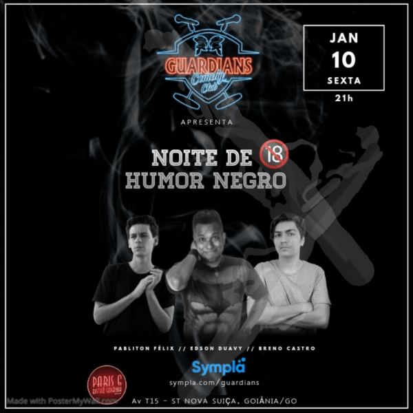 NOITE DE HUMOR NEGRO - Edson Duavy, Pábliton e Breno Castro em Goiânia ...