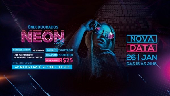 Ônix Dourados - Neon Party em Dourados - Sympla