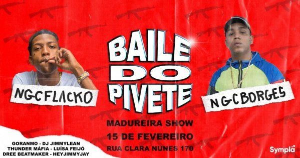 BAILE DO PIVETE em Rio de Janeiro - Sympla