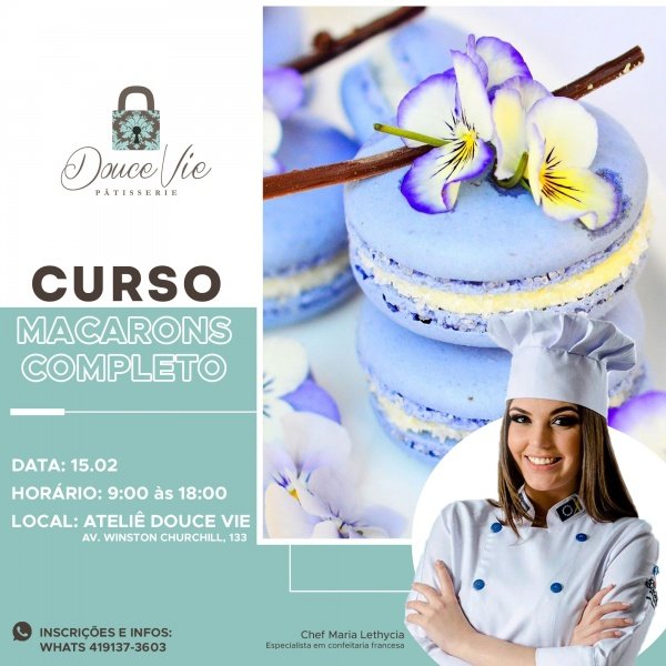 Curso de macarons completo em Curitiba - Sympla