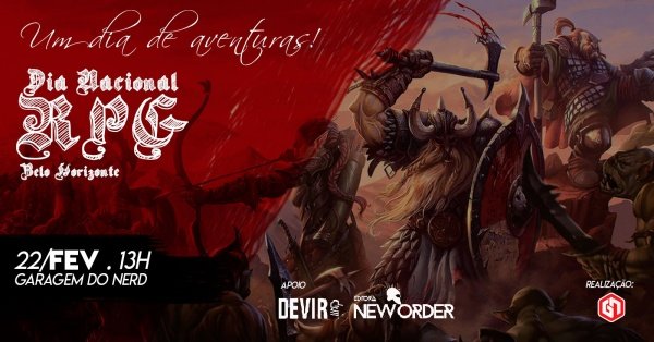 Dia Nacional do RPG | Garagem do Nerd em Belo Horizonte - Sympla