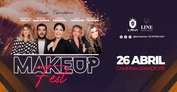 Makeup Fest em Campina Grande - Sympla