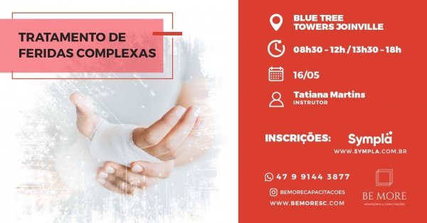 Tratamento de feridas complexas. em Joinville - Sympla