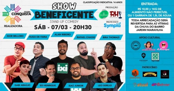 Show Beneficente Stand-up Comedy em Rio de Janeiro - Sympla