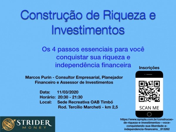 Construção de Riqueza e Investimentos - Você conquistando sua liberdade ... Construção de Riqueza e Investimentos - Você conquistando sua liberdade ...