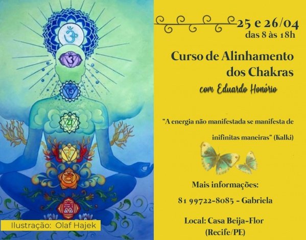 Curso de Alinhamento dos Chakras com Eduardo Honório em Recife - Sympla