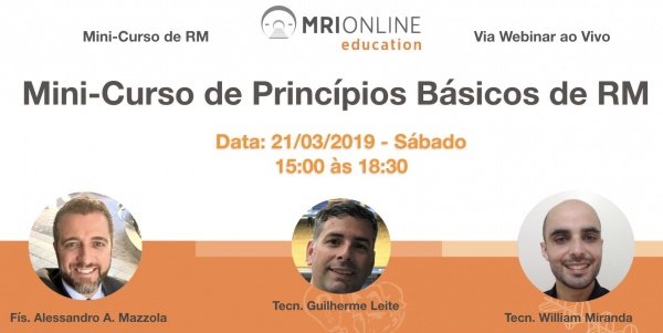 Mini-Curso de Princípios Básicos de RM - Webinar ao Vivo - online - Sympla