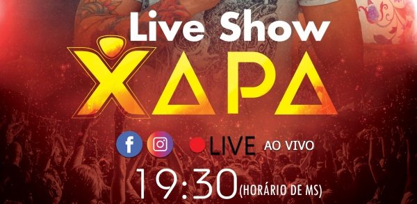 Live show da Xapa 18/03 - online - Sympla