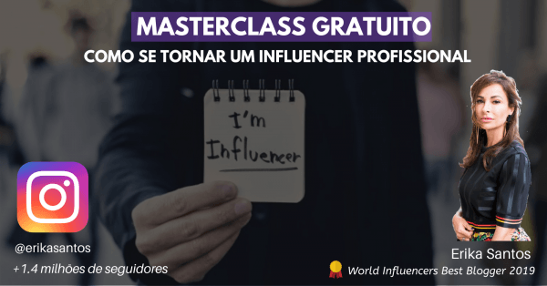 MASTERCLASS COMO SE TORNAR UM INFLUENCER PROFISSIONAL - online - Sympla