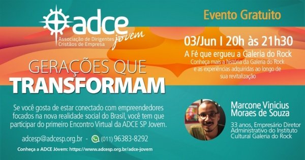 Gerações que Transformam - A Fé que ergueu a Galeria do Rock - online ...