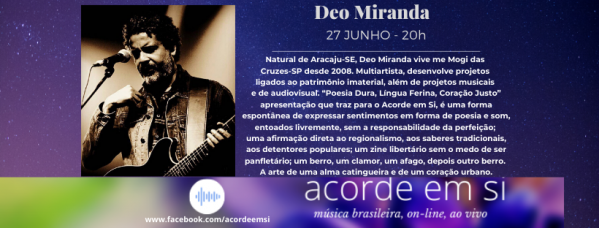 Acorde em Si apresenta Deo Miranda - online - Sympla