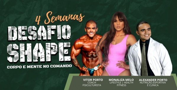 Desafio Shape: Corpo e Mente no Comando (4 Semanas) - 6ª Turma - online ...