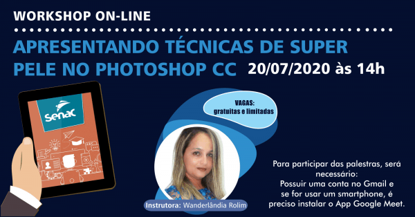 APRESENTANDO TÉCNICAS DE SUPER PELE NO PHOTOSHOP CC - online - Sympla