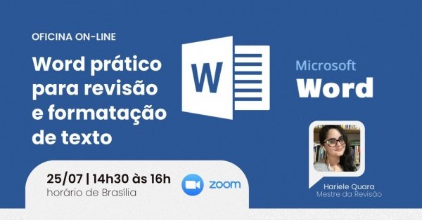 Word prático para revisão e formatação de texto - online - Sympla