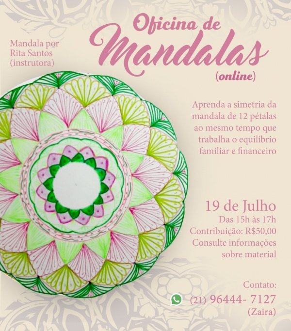 OFICINA DE MANDALAS - ONLINE! - online - Sympla
