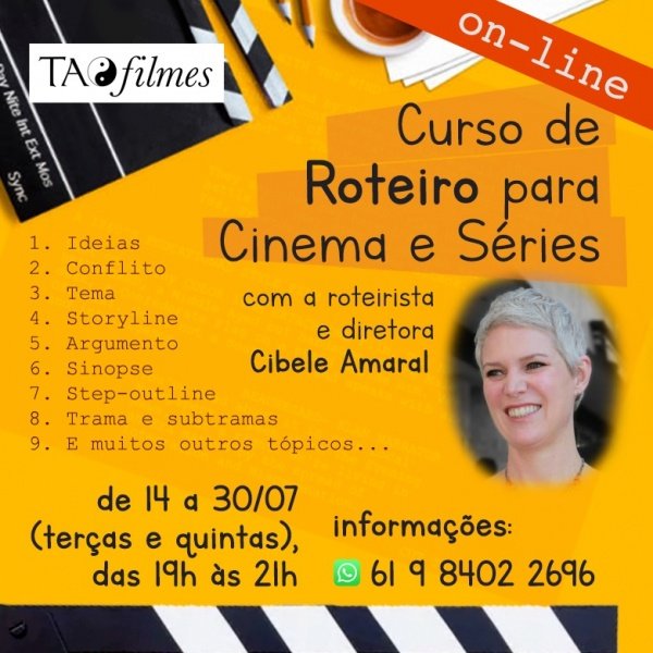 Curso de Roteiro para Cinema e Séries com Cibele Amaral (2) - online - Sympla