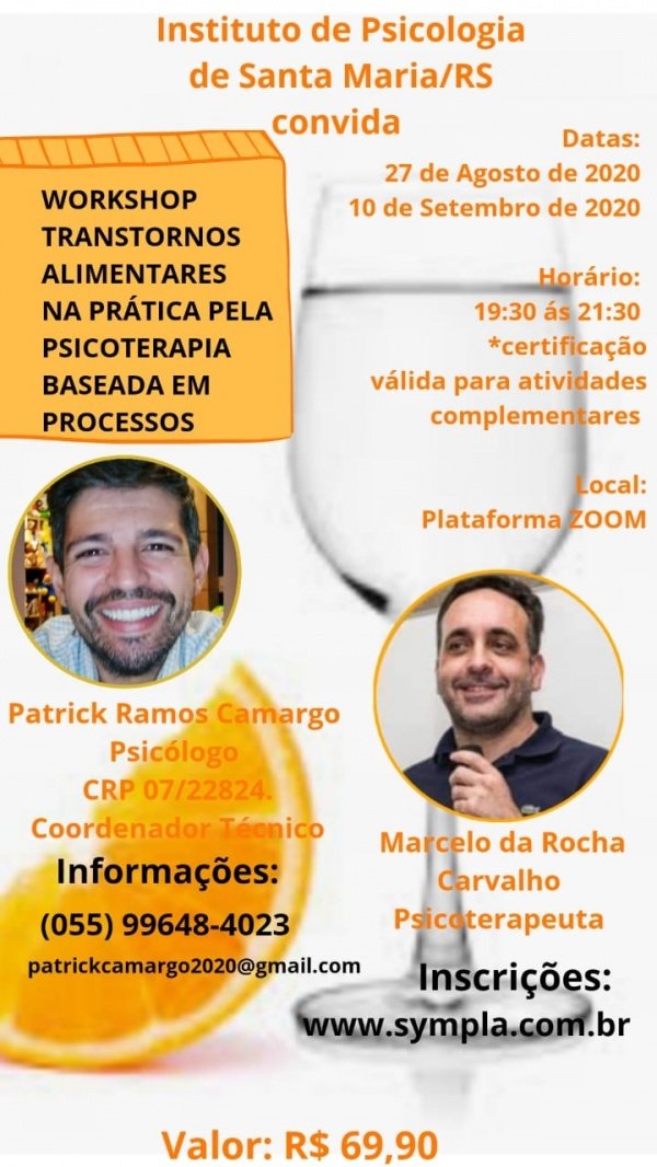 Workshop Transtornos Alimentares na prática pela psicoterapia baseada ...