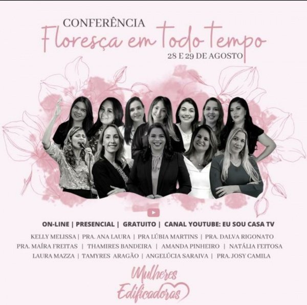 CONFERÊNCIA MULHERES EDIFICADORAS (SEXTA 19:30HS) em Teresina - Sympla