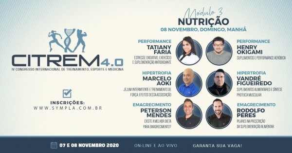 CITREM 4.0 - MÓDULO NUTRIÇÃO ESPORTIVA - online - Sympla