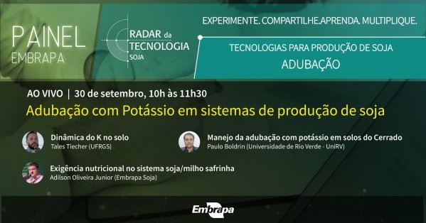 Painel - Adubação com Potássio em sistemas de produção de soja - online ...