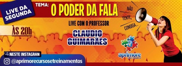 O PODER DA FALA - NÃO TENTE, CONSIGA! - online - Sympla