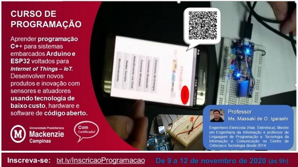 Programação Embarcada E Iot Com Arduino E Esp32 On Line Ao Vivo