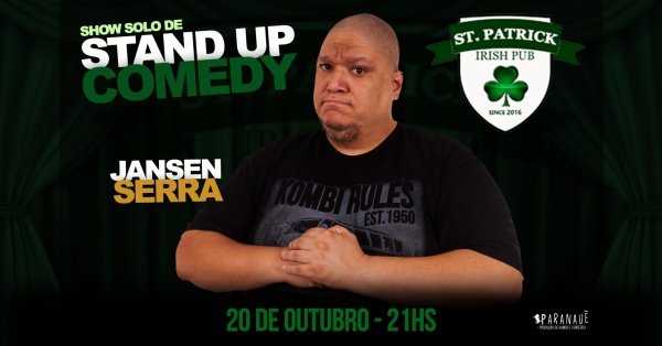 Jansen Serra em São Paulo 20/10 - Standup Comedy em São Paulo - Sympla