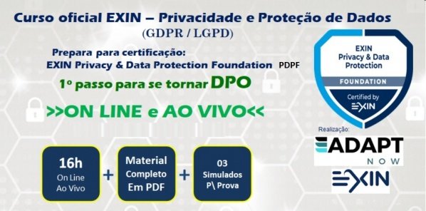 PDPF: Curso Oficial EXIN - Privacidade e Proteção de Dados Foundation ...