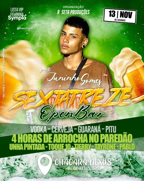 Sextou open bar em Feira de Santana - Sympla