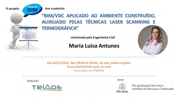 Terças de BIM em VDC APLICADO AO AMBIENTE CONSTRUÍDO, AUXILIADO PELAS ...