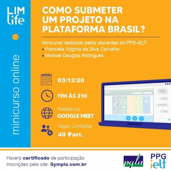 MINICURSO: Como submeter um projeto na Plataforma Brasil? - online - Sympla