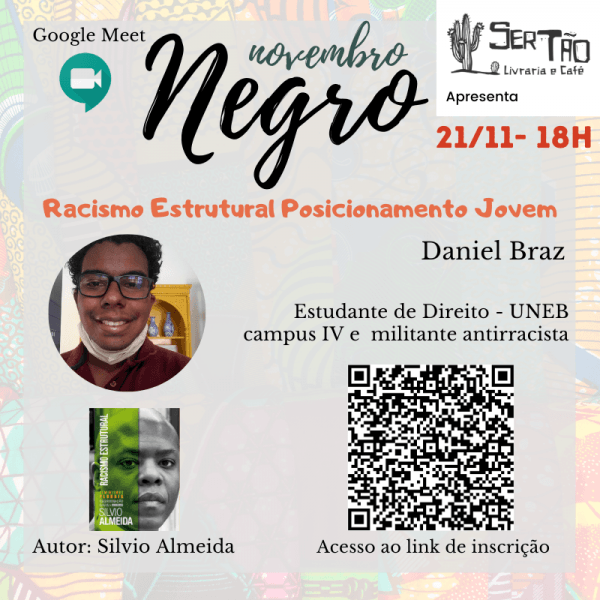NOVEMBRO NEGRO NA SERTÃO - Racismo Estrutural - online - Sympla