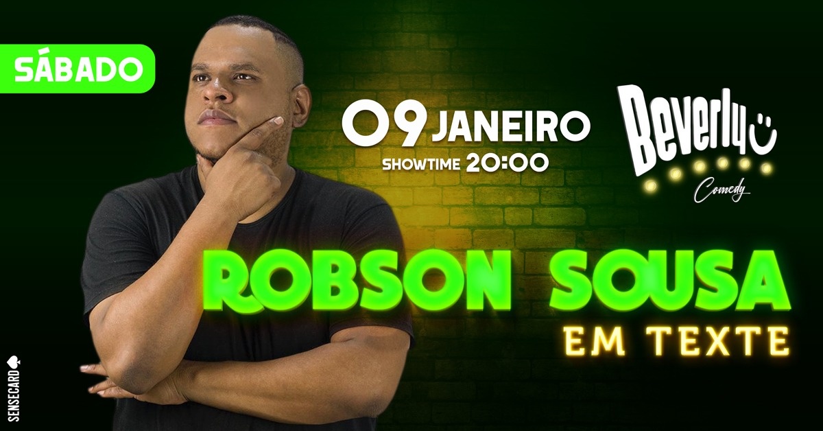 Robson Sousa EM TEXTE em São Paulo - Sympla