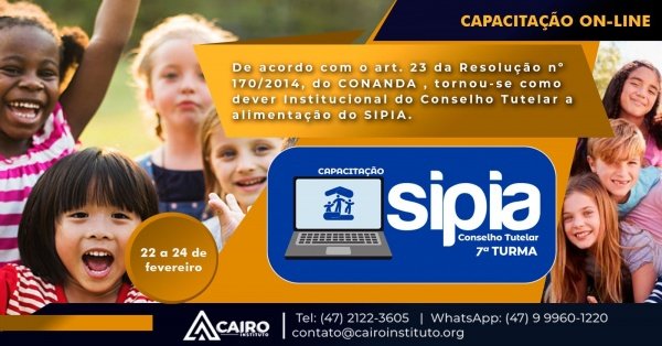 Capacitação SIPIA - CT - ON-LINE 7ª TURMA - online - Sympla