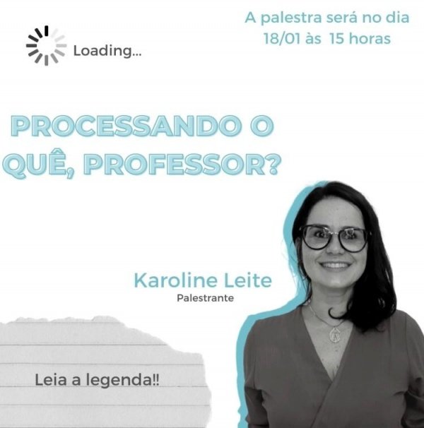 Palestra: Loading... Processando o quê, professor? - online - Sympla