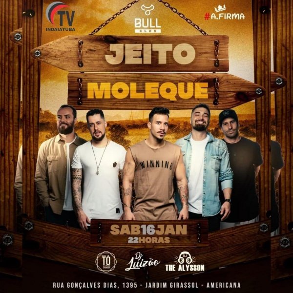 jeito moleque em Americana - Sympla