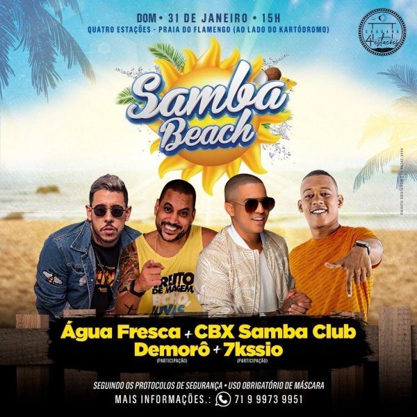 SAMBA BEACH em Salvador - Sympla