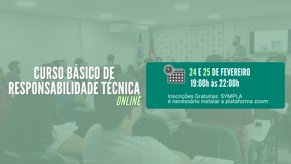 Curso Básico de Responsabilidade Técnica Online - online - Sympla