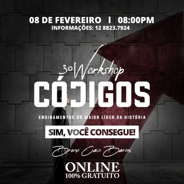 3º Workshop Códigos - Sim, você consegue! - online - Sympla