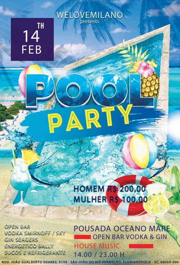 Pool Party - Open Bar em Florianópolis - Sympla