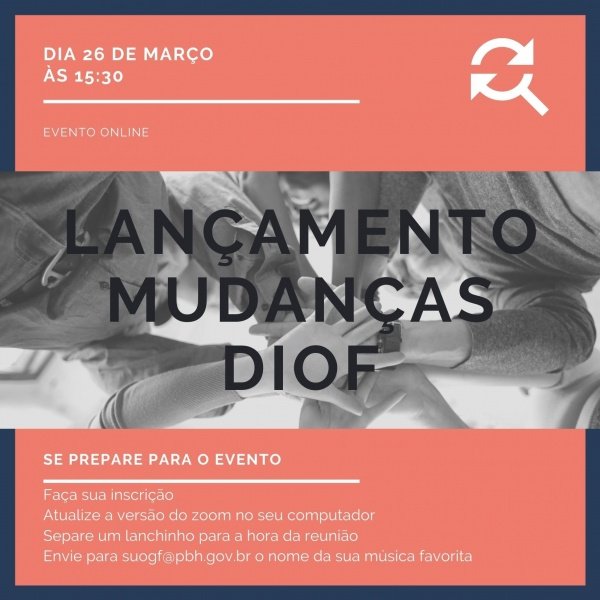 Lançamento das mudanças na DIOF - online - Sympla